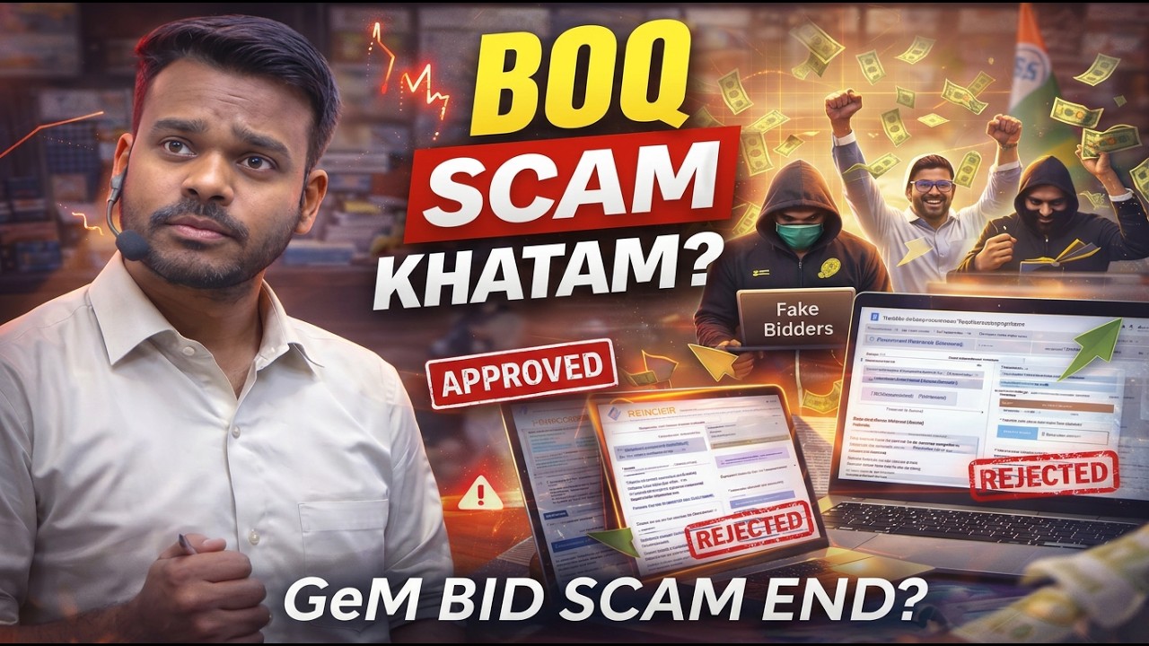 GeM Portal Biggest Scam | BOQ & Custom Bid Scam Ends | BOQ & Custom ...