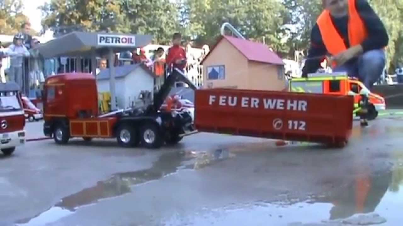 tamiya bruder SPRINTER RC MODEL FIREFIGHTER IN LIVE ACTION - YouTube