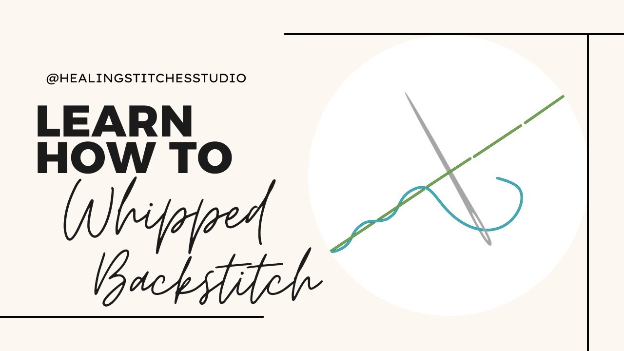 Whipped Backstitch Embroidery Tutorial - YouTube