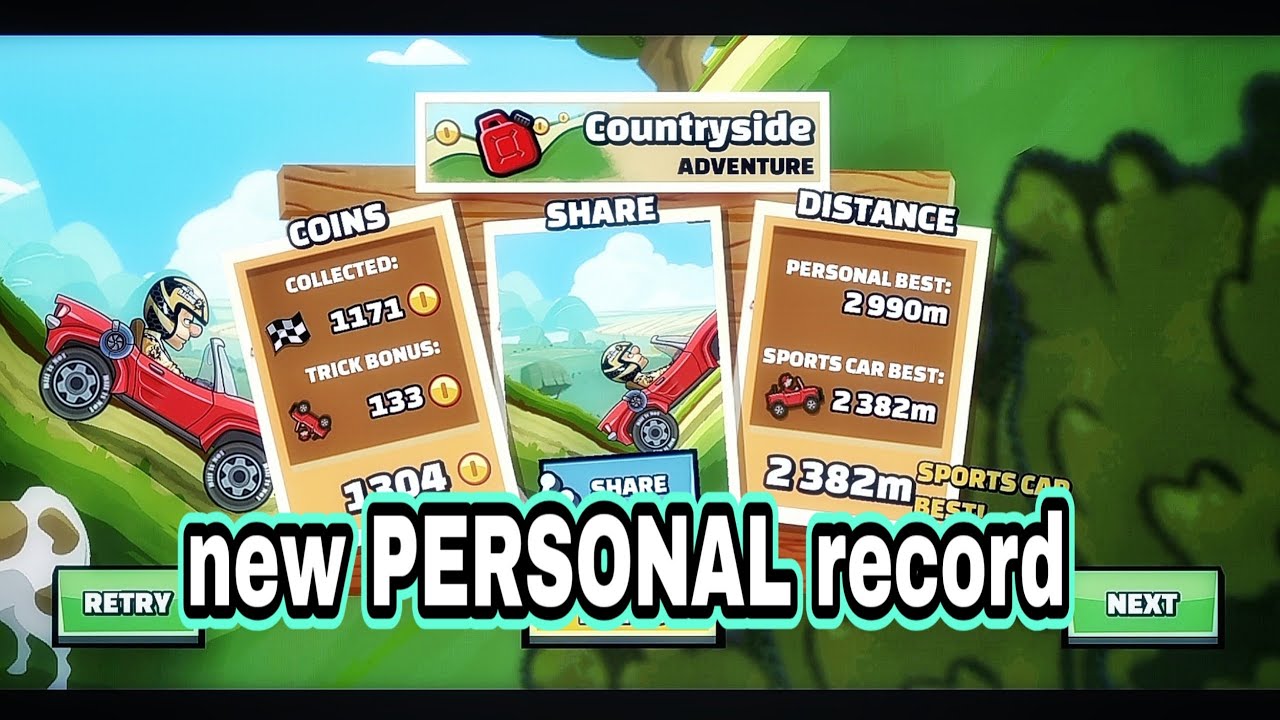 HILL CLIMB RACING 2 GAMEPLAY // COUNTRYSIDE ADVENTURE - SPORTS CAR ...