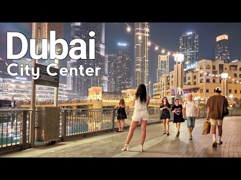 Dubai 4K🇦🇪 Amazing Burj Khalifa, City Center Walking Tour