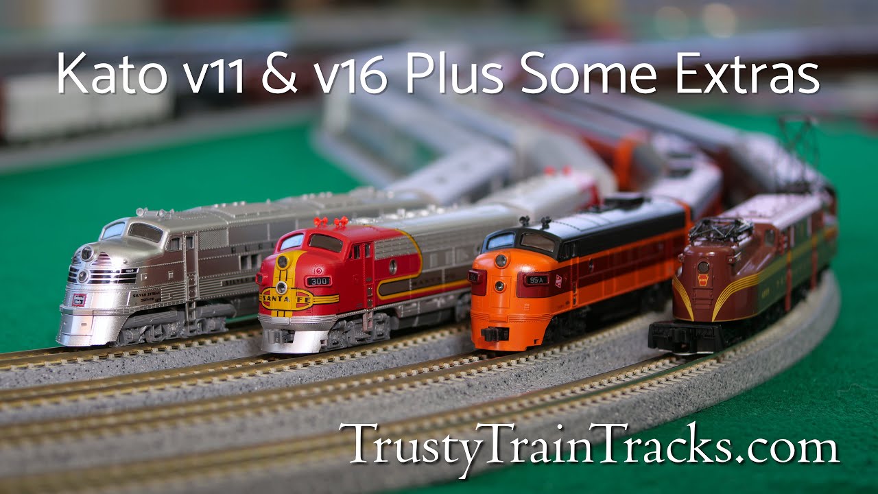 Kato V11 And V16 With Extras - N Scale Unitrack - YouTube