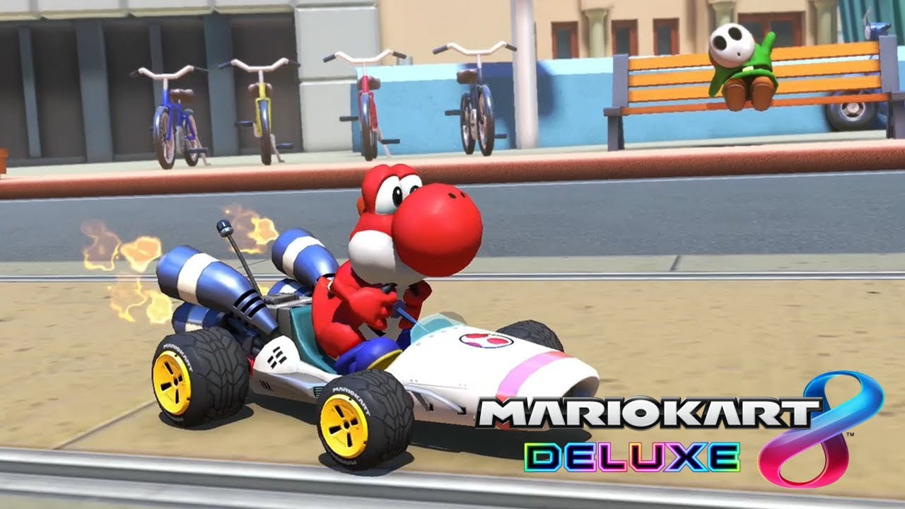 Red Yoshi Mario Kart 8