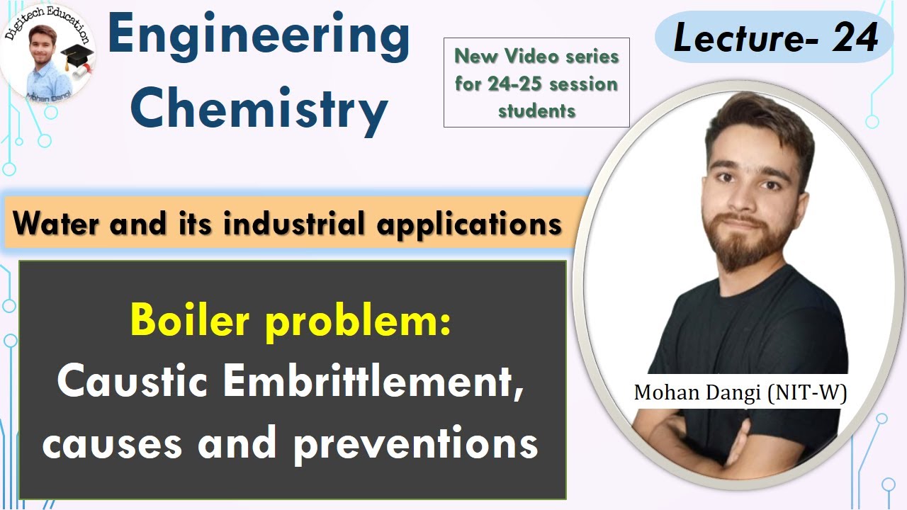 Lect.-24: Water Technology | Boiler problems | Caustic embrittlement ...