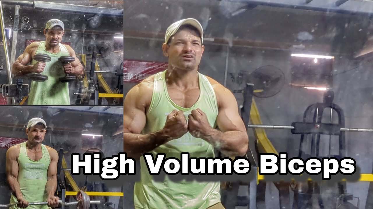 High Volume Intensity BICEPS WORKOUT AT GOLD Gym Orangi Town no 5 - YouTube