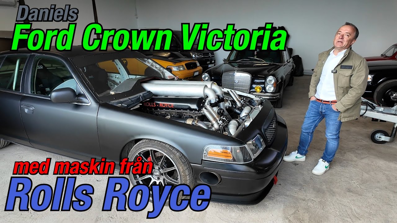 Ford Crown Victoria med stridsvagnsmotor! - YouTube