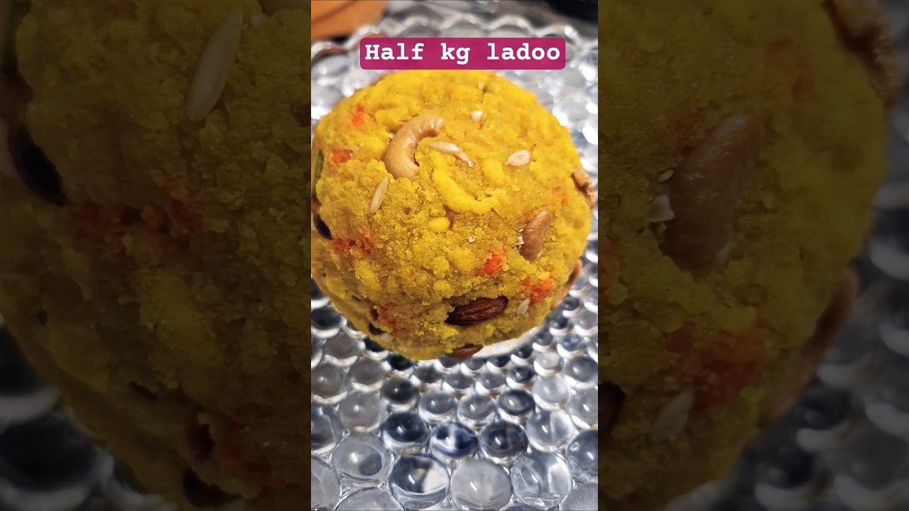 Half kg ladoo #shorts #ytshorts - YouTube