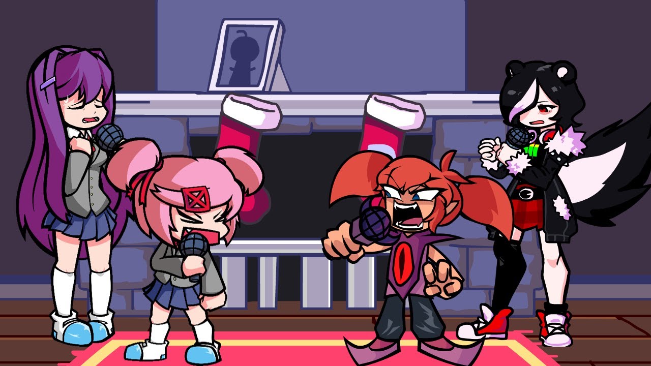 Want to decorate with us? (Santa but Yuri, Natsuki, Beebz and Licorice ...