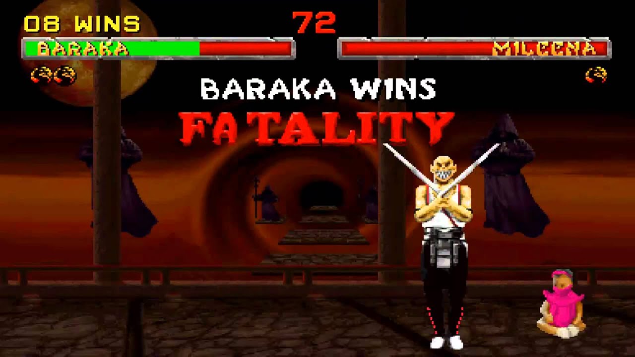 Mortal Kombat 2 - Late Babality = Fatality! - YouTube