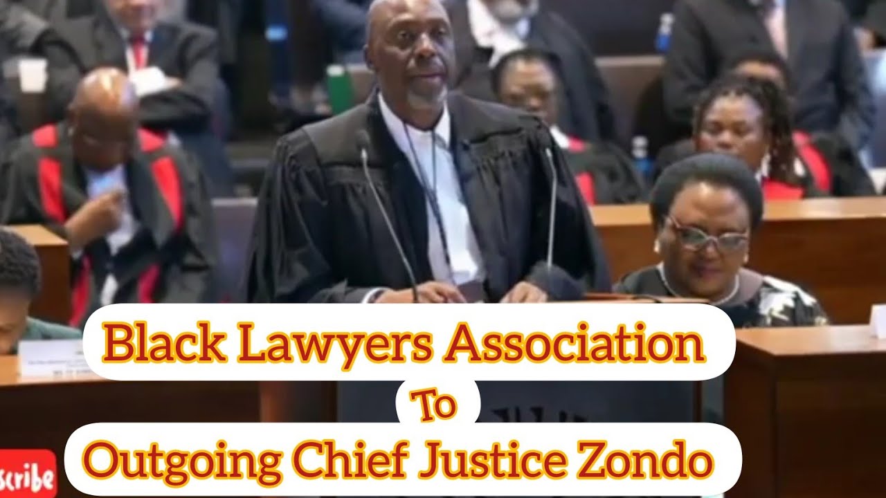 Black Lawyers Association President Mr Mvundlela Speech To Outgoing ...