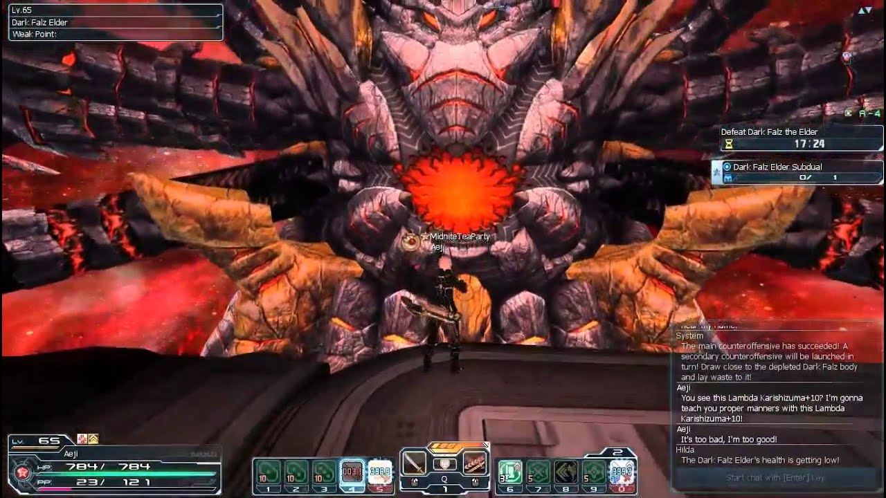 [PSO2 SEA] Samurai VS Dark Falz Elder (SH Mode/No Damage) - YouTube