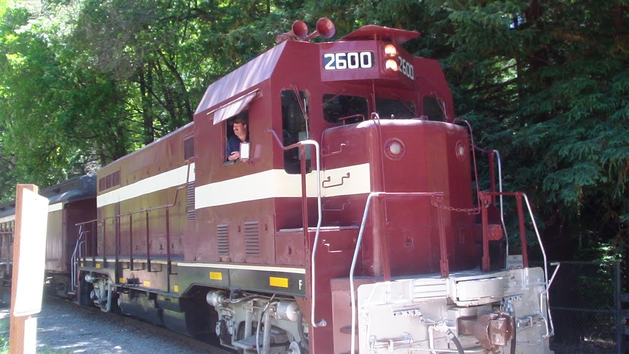 Santa Cruz Big Trees & Pacific Beach Train (7/12/17) - YouTube