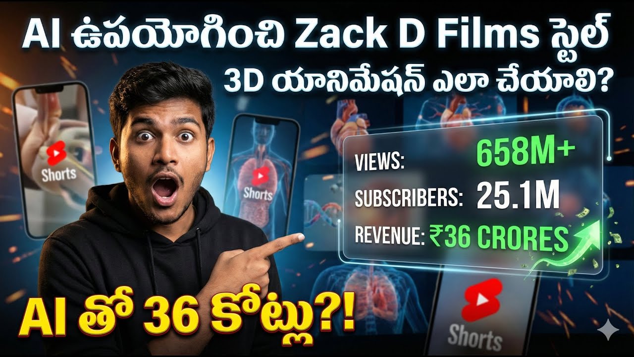 How To Create 3D Animation Like Zack D Films Using AI (Step-by-Step ...