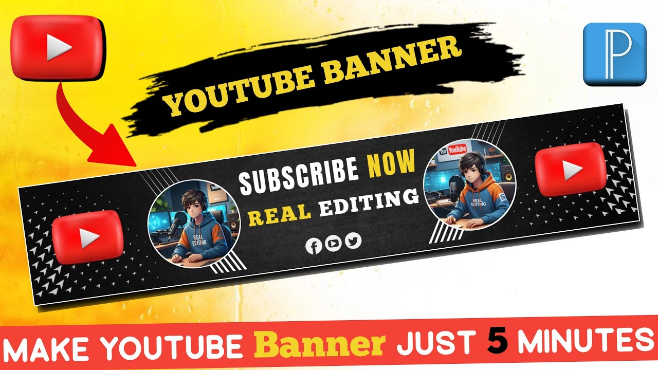 How to make YouTube banner | Professional channel art in 5 mins! - YouTube