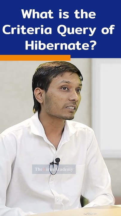 Java Interview Question What Is Criteria Query Of Hibernate Shorts Kiransir Hibernate