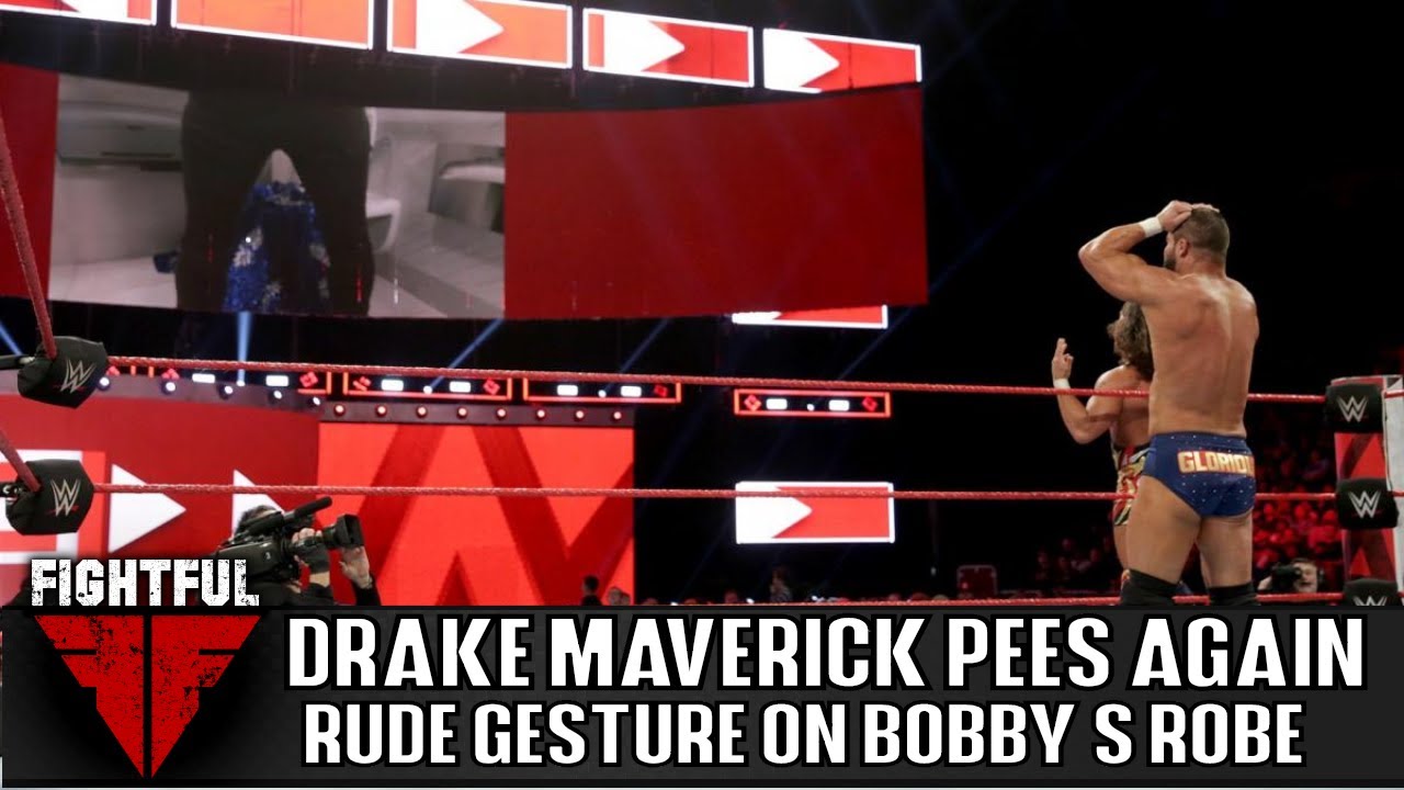 Drake Maverick Pees On Bobby Roode's Robe - YouTube