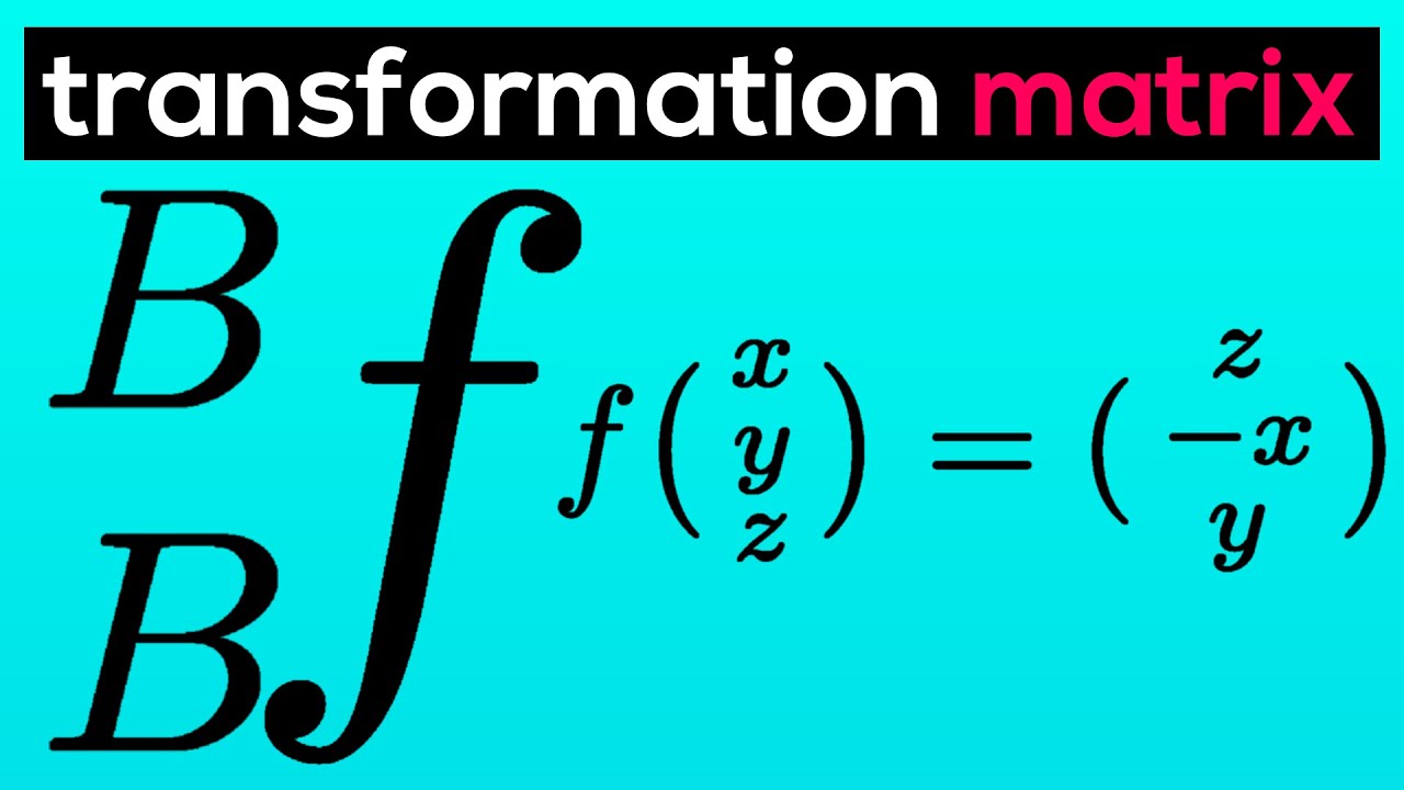 Showing that a Linear Transformation is a Linear Combination - YouTube