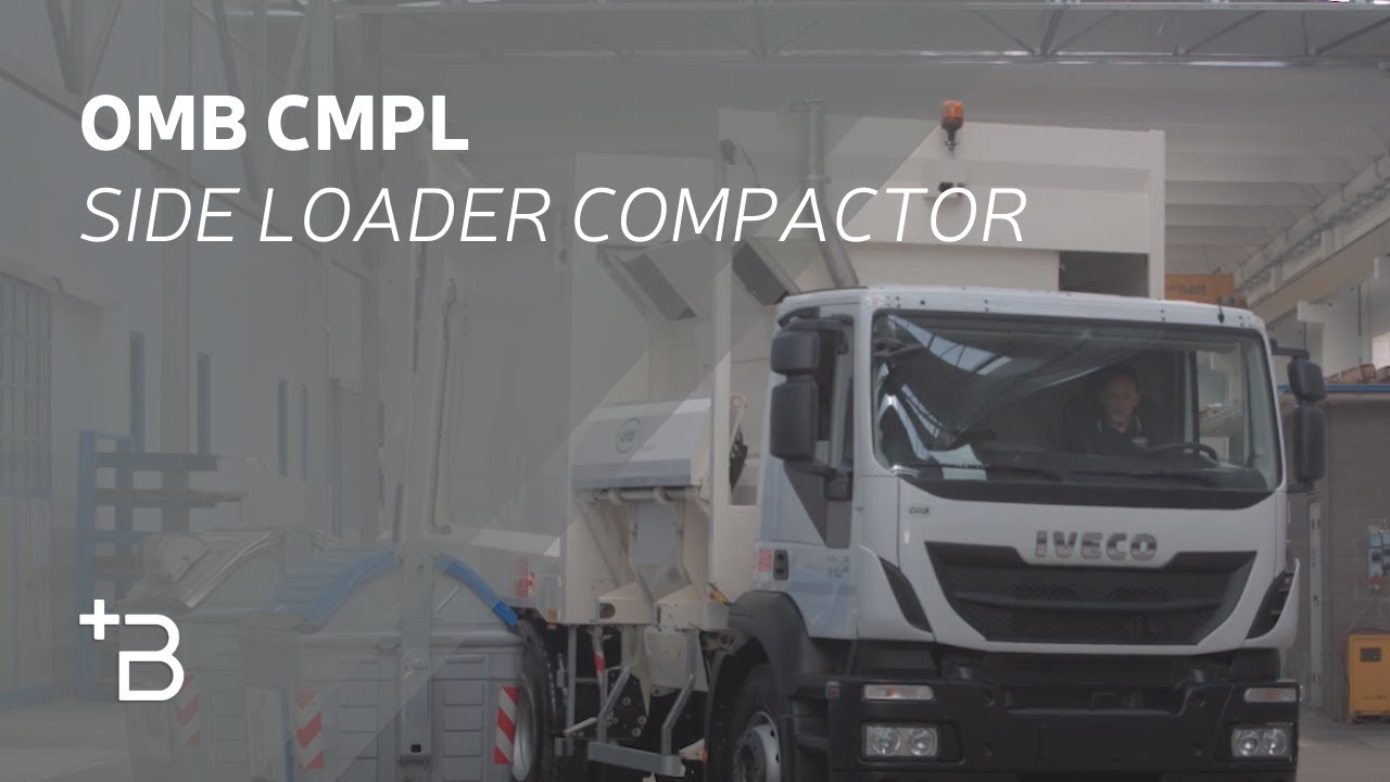 OMB CMPL Side loader compactor for waste collection - YouTube