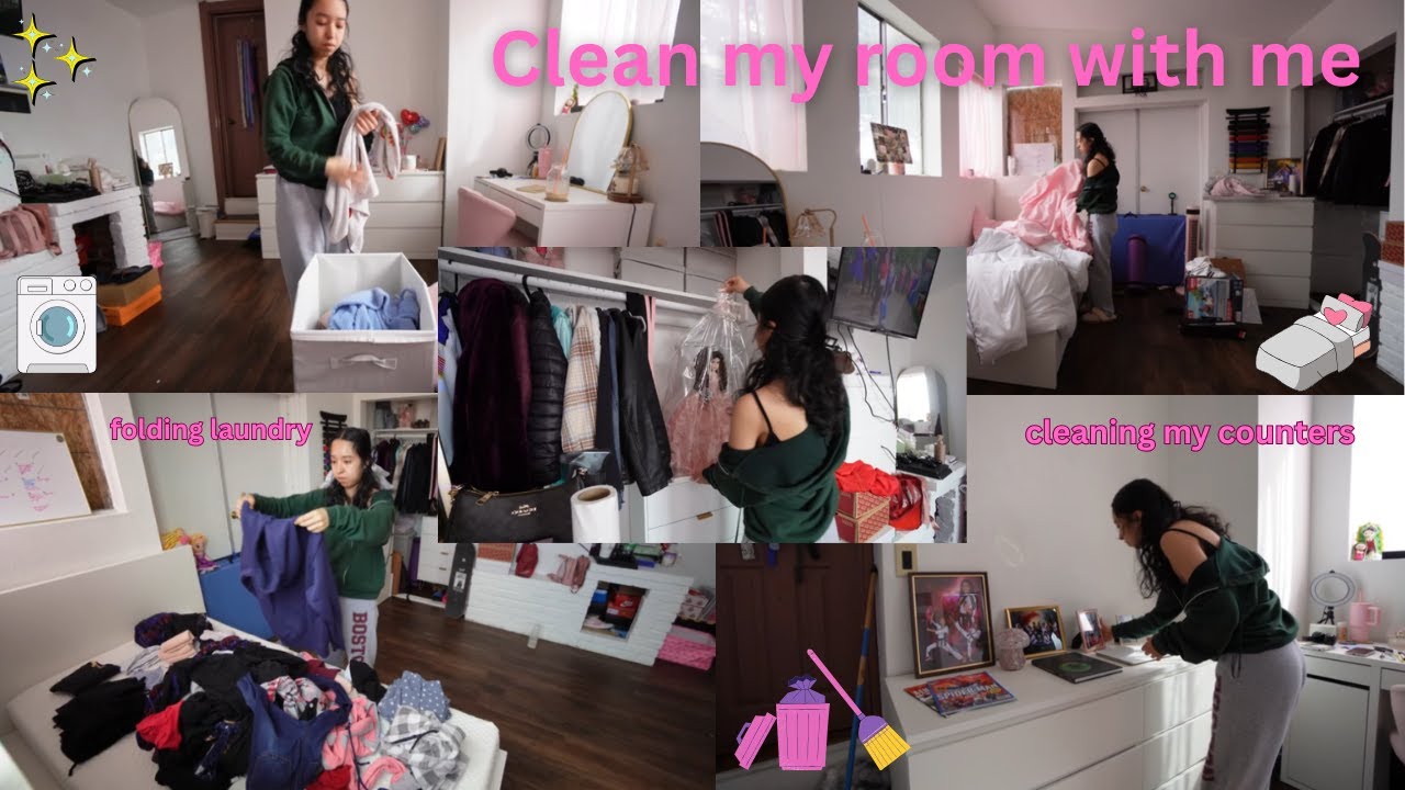 Clean my room with me!! Doing my monthly room reset | realistic ...