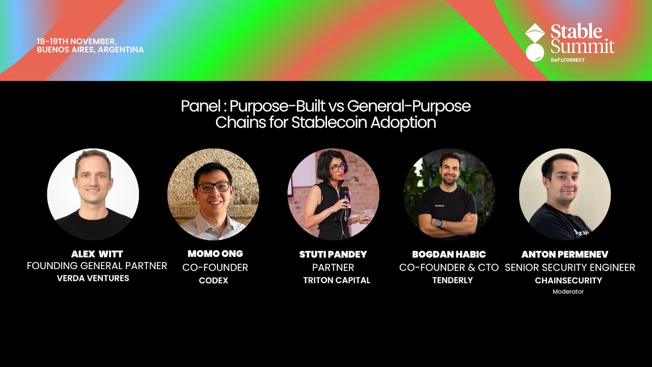 Purpose-Built vs General-Purpose Chains for Stablecoin Adoption - Panel ...