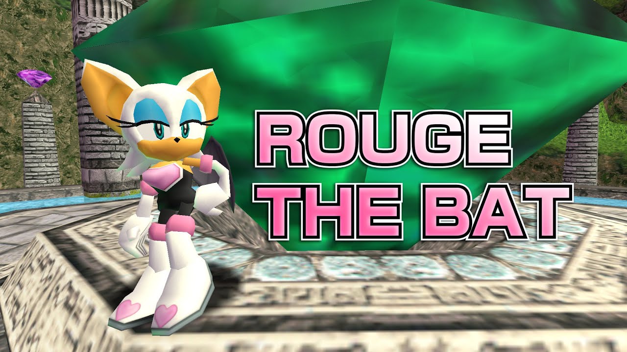 Rouge the Bat Takes Over Sonic Adventure DX - Dreamcast Style Mod - YouTube