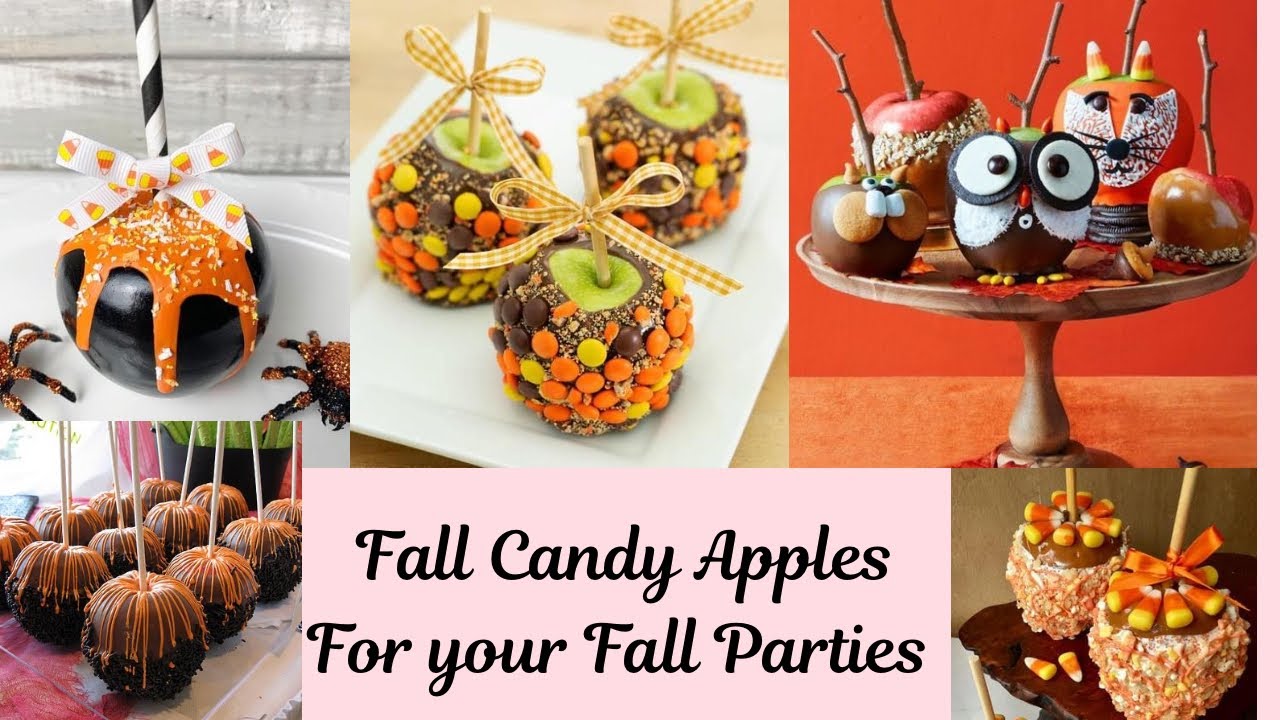 FALL CANDY APPLE FOR YOUR FALL PARTIES 🍎🍎🍎 - YouTube
