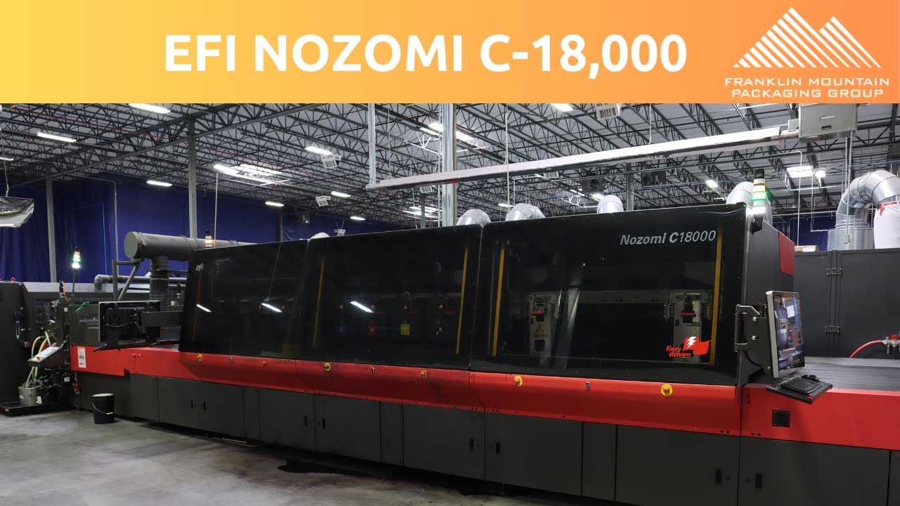 Elevate Your Printing Game: The EFI Nozomi C-18,000 Machine - YouTube