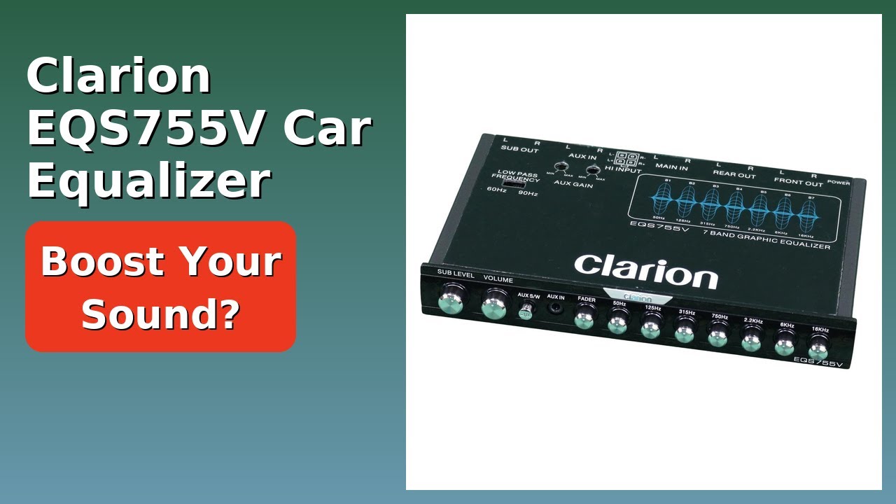 REVIEW (2026): Clarion EQS755V Car Equalizer. Features. - YouTube