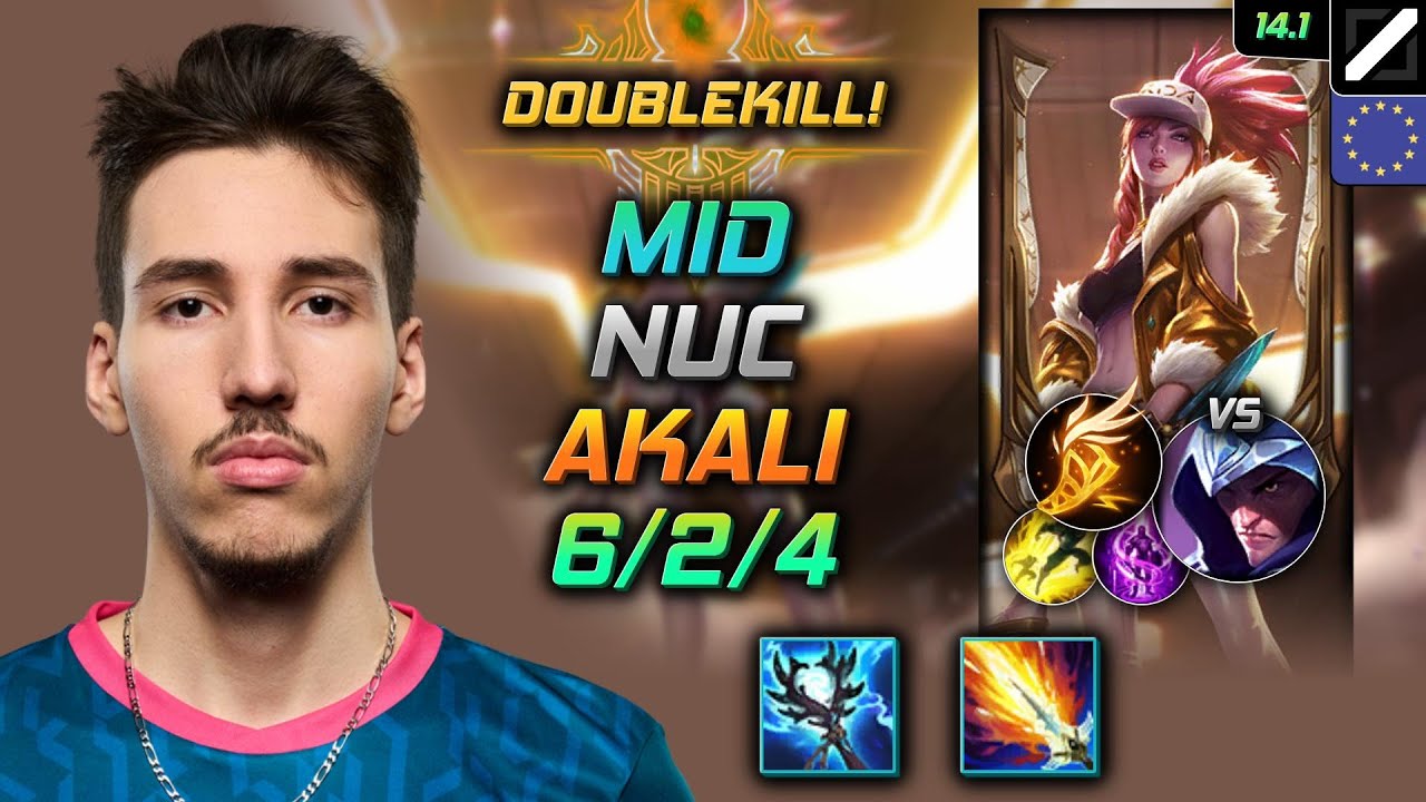 Akali Mid Build Nuc Stormsurge Fleet Footwork - LOL EUW Master Patch 14 ...