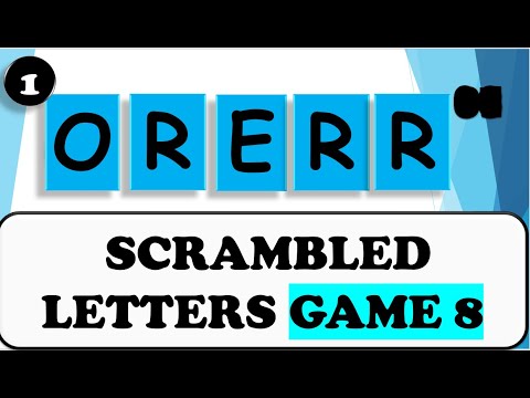 PUZZLE 8| JUMBLED LETTERS| Scrambled letters Game 8 (5 letter words ...