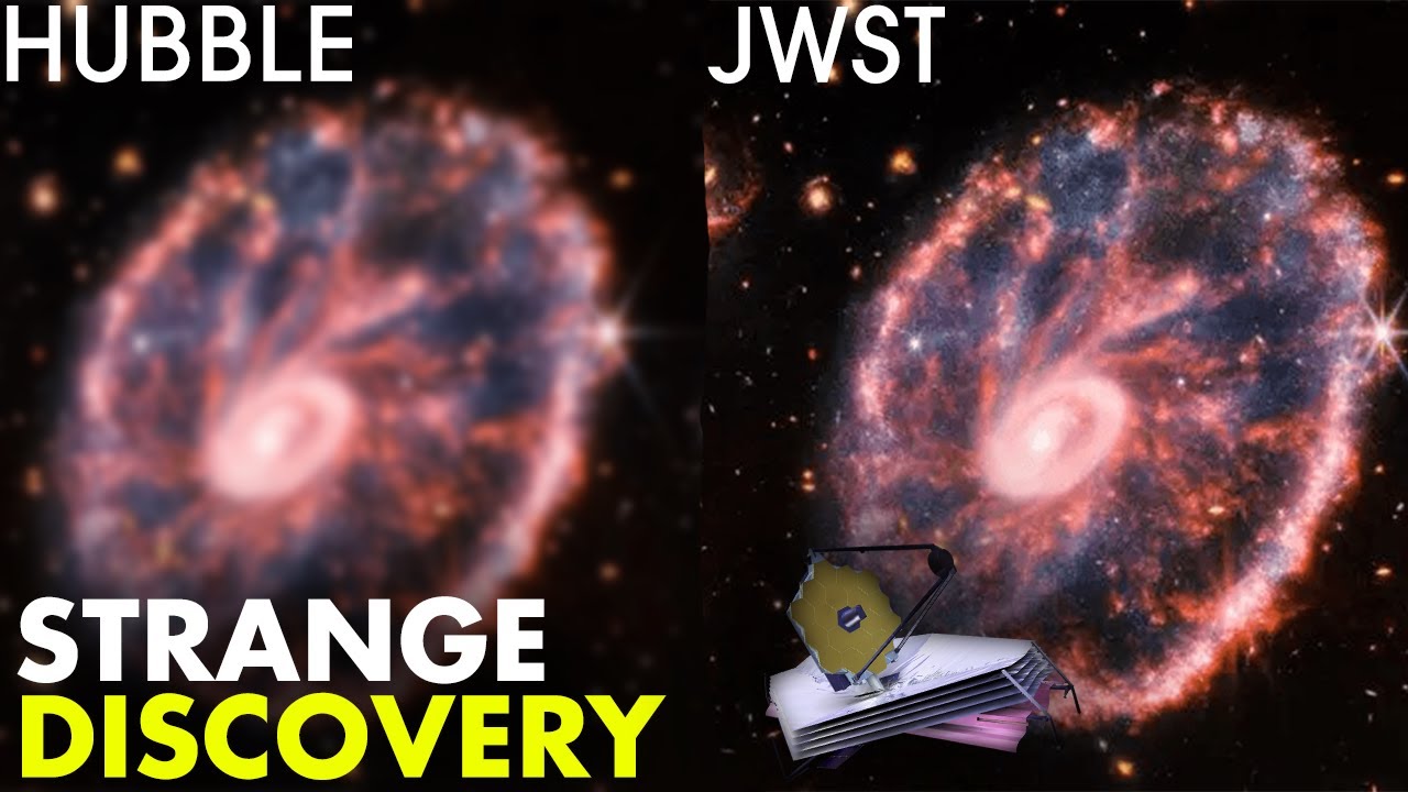 James Webb Telescope Shows STRANGE Object in Cartwheel Galaxy - YouTube