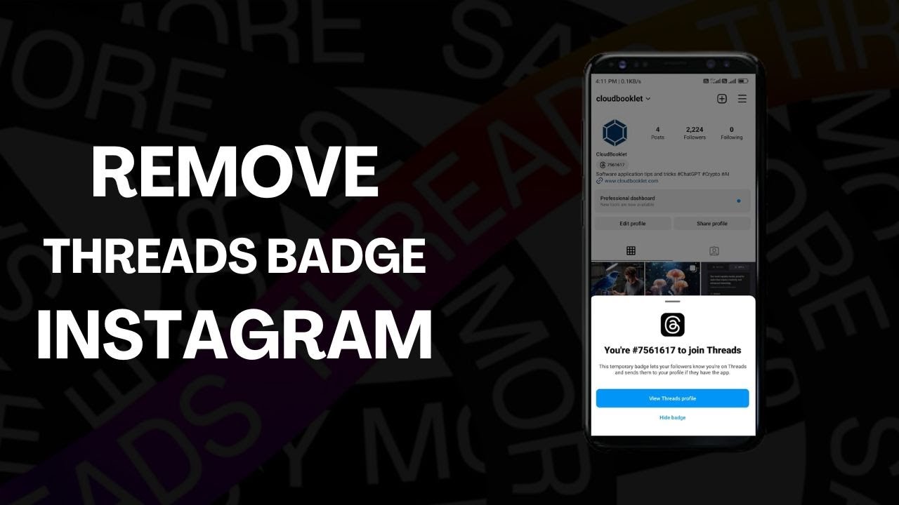 How to Remove Threads from Instagram Bio - YouTube