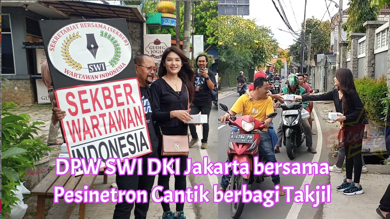 DPW SWI DKI JAKARTA BERBAGI TAKJIL BERSAMA PEMAIN SINETRON HANISAH ...