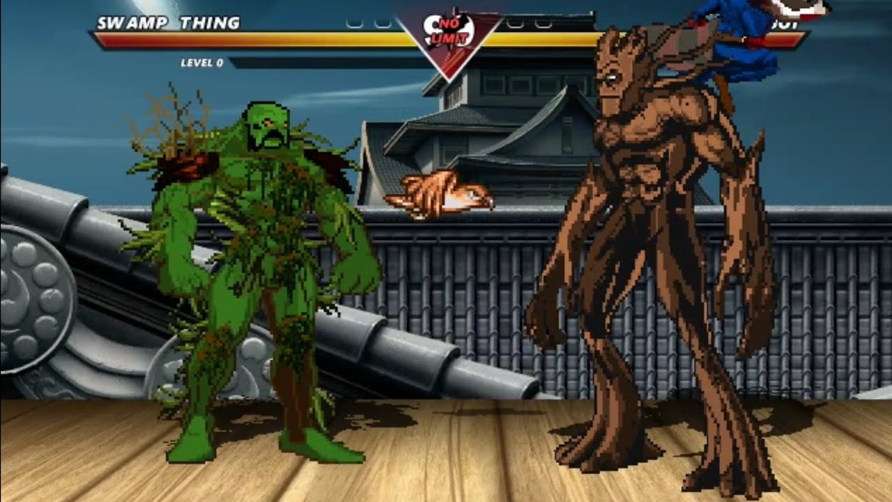SWAMP THING VS GROOT - VERY INCREDIBLY EXCITING FIGHT ! - YouTube