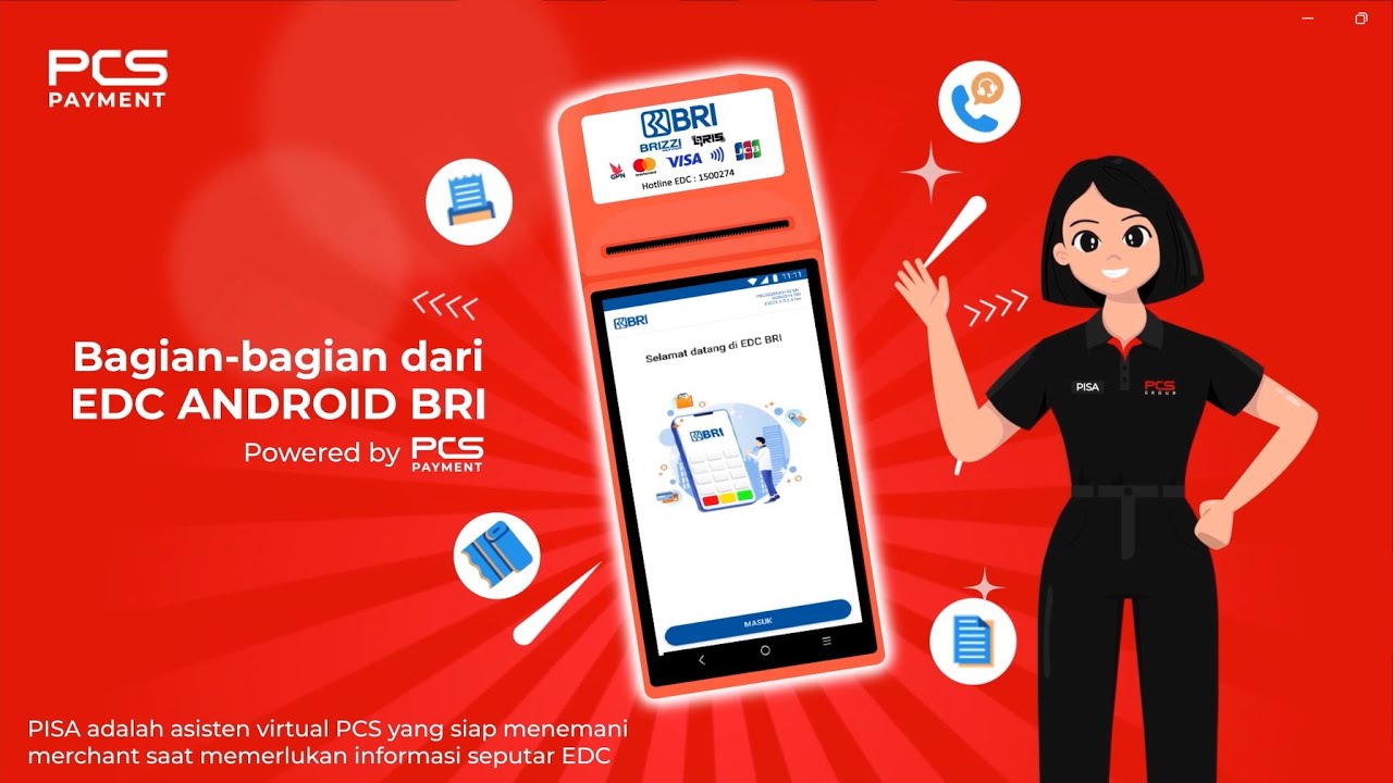 Tutorial Menggunakan EDC BRI powered by PCS (EDC P1) - YouTube
