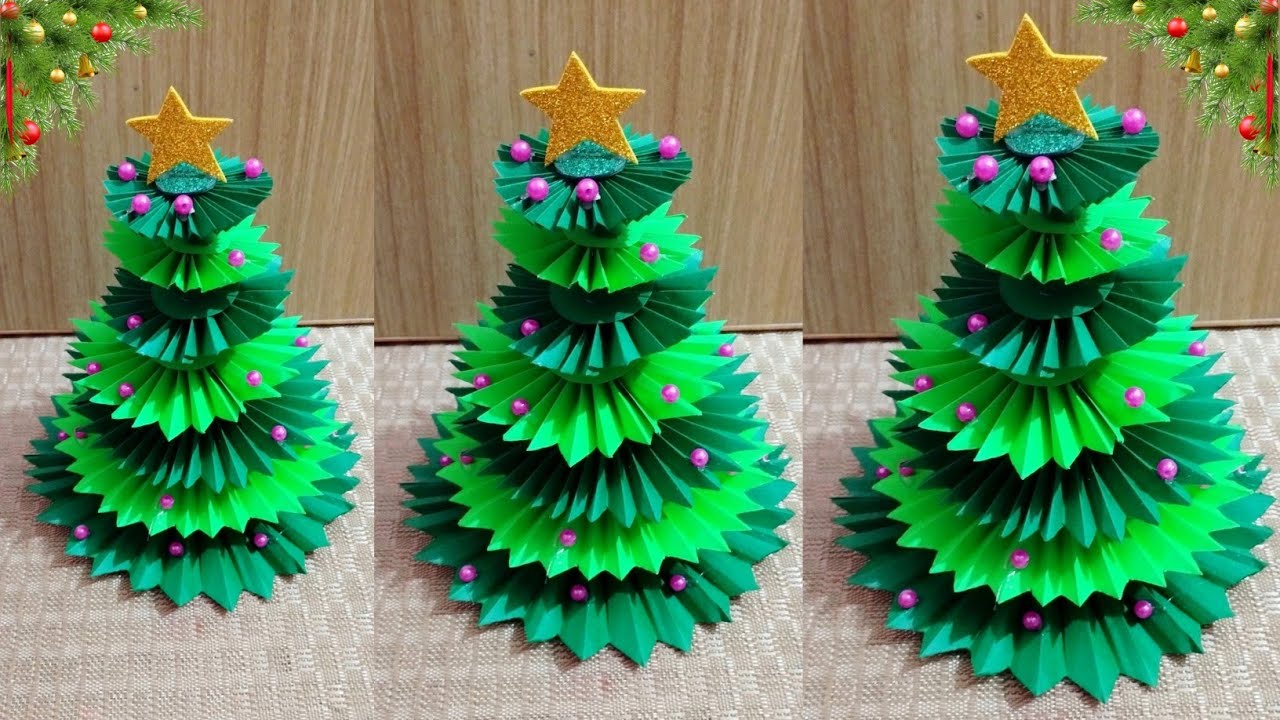 How to make Christmas Tree With Paper / DIY Christmas Tree paper craft ...