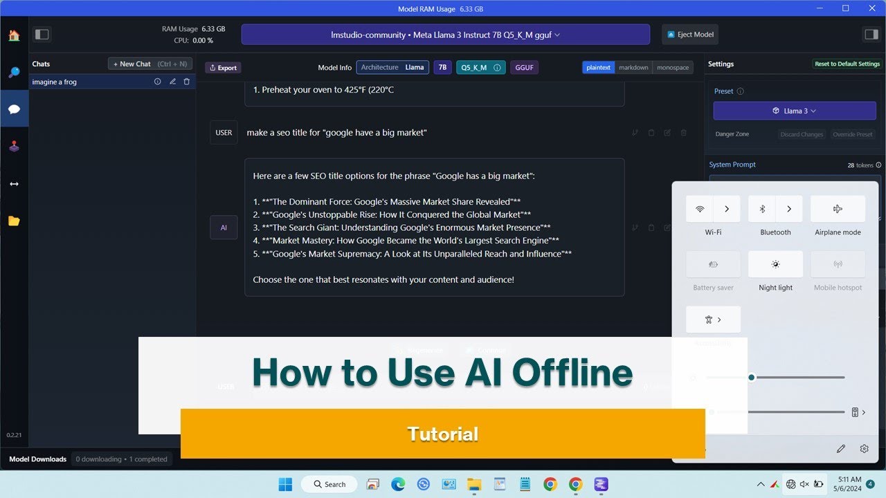 How to Use AI Offline - YouTube