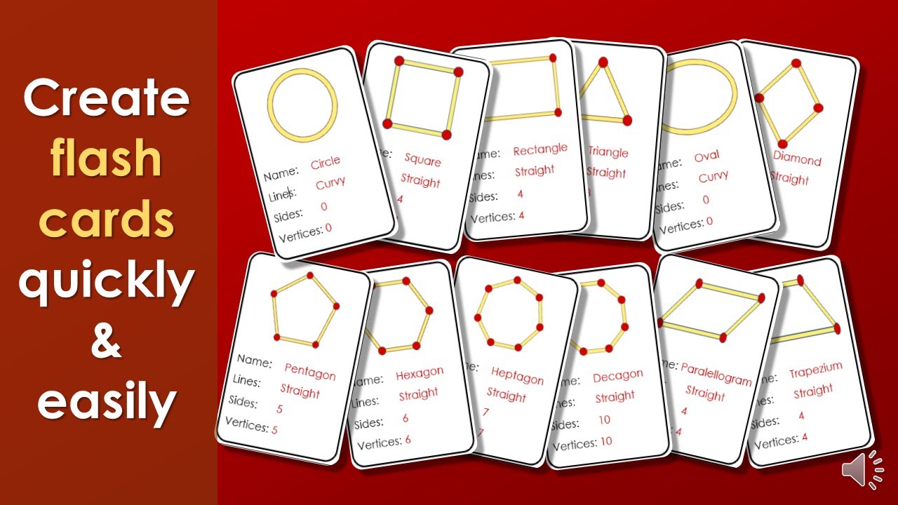 Create Flash cards - YouTube