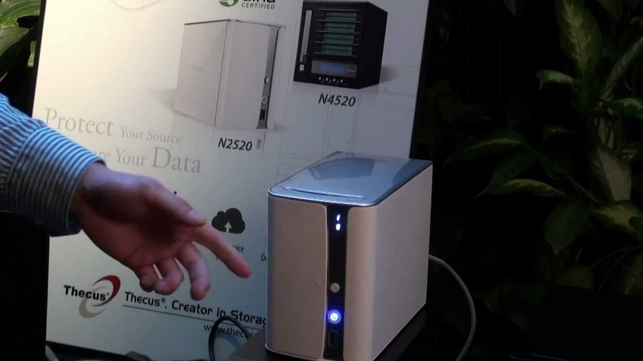 Thecus N2520 Home NAS introduction - YouTube