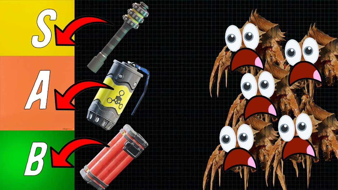 Grenade Tier List Against the Terminid Faction | Helldivers 2 - YouTube