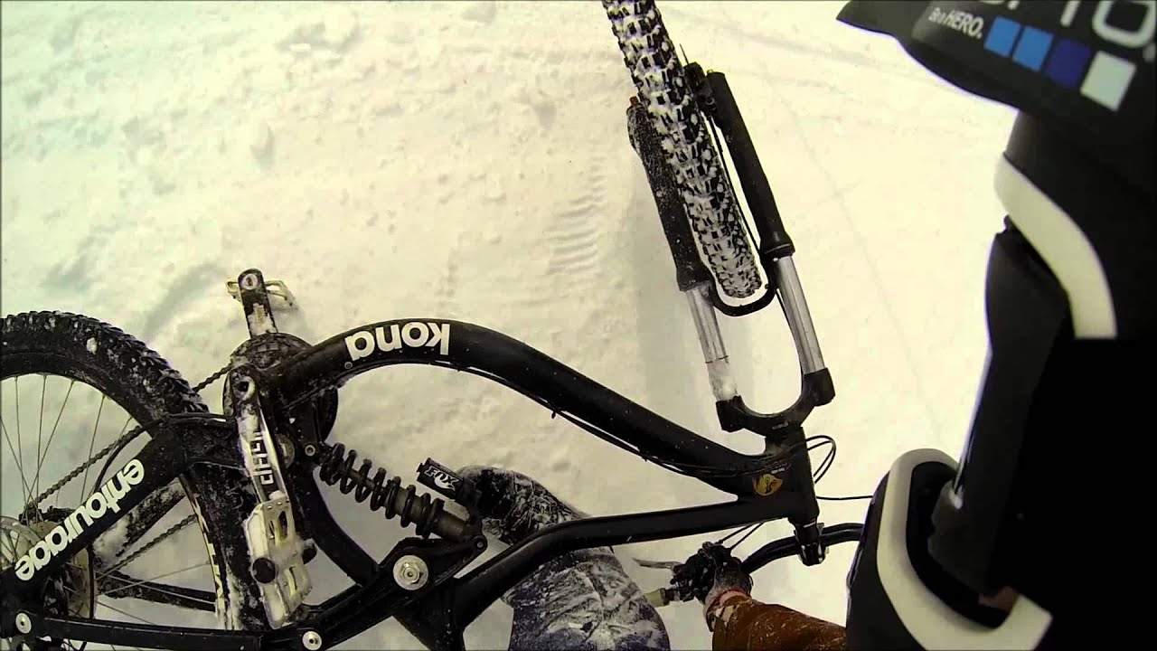 DUAL SLALOM ON SNOW W/ MTB 2014 SUGARLOAF - YouTube