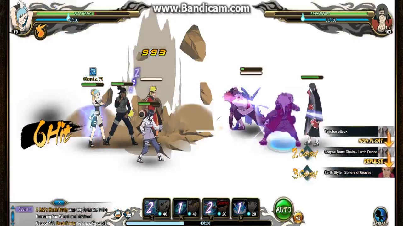 Naruto Online: Ninja Exam Lv 107 | Water Main (Azure Fang) w/Naruto ...