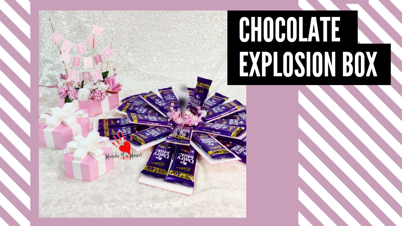 CHOCOLATE EXPLOSION BOX | HEXAGON EXPLOSION BOX | HAPPY BIRTHDAY GIFT ...