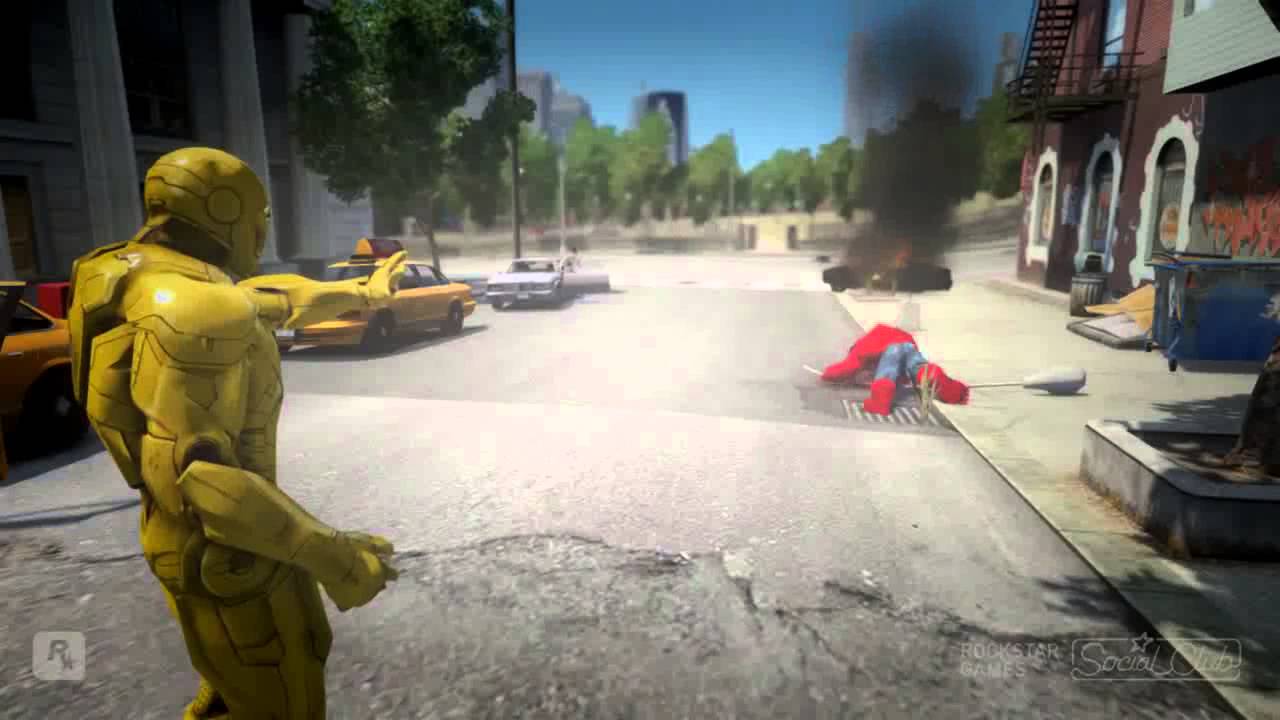 Iron Man Mark XL Asgardian Destroyer Armor VS Red Hulk + Tsunami Mod ...