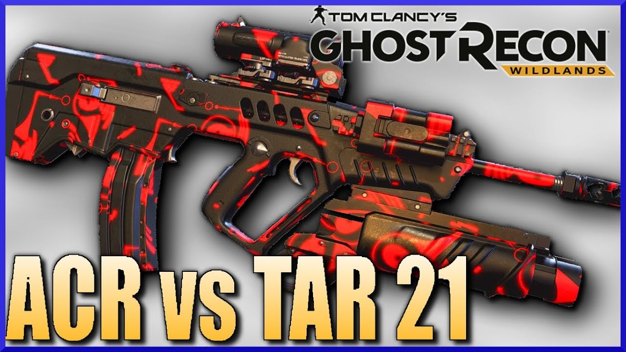 GHOST RECON WILDLANDS ACR vs TAR-21 Bullet Drop Comparison - YouTube
