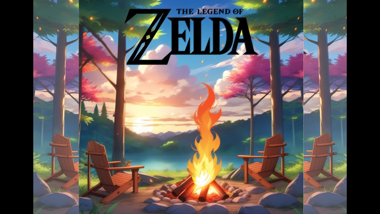 Relaxing Minecraft Campfire with Zelda Music - YouTube