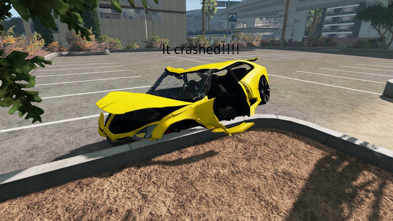 Playing on BeamNG.drive and crashing cars - YouTube