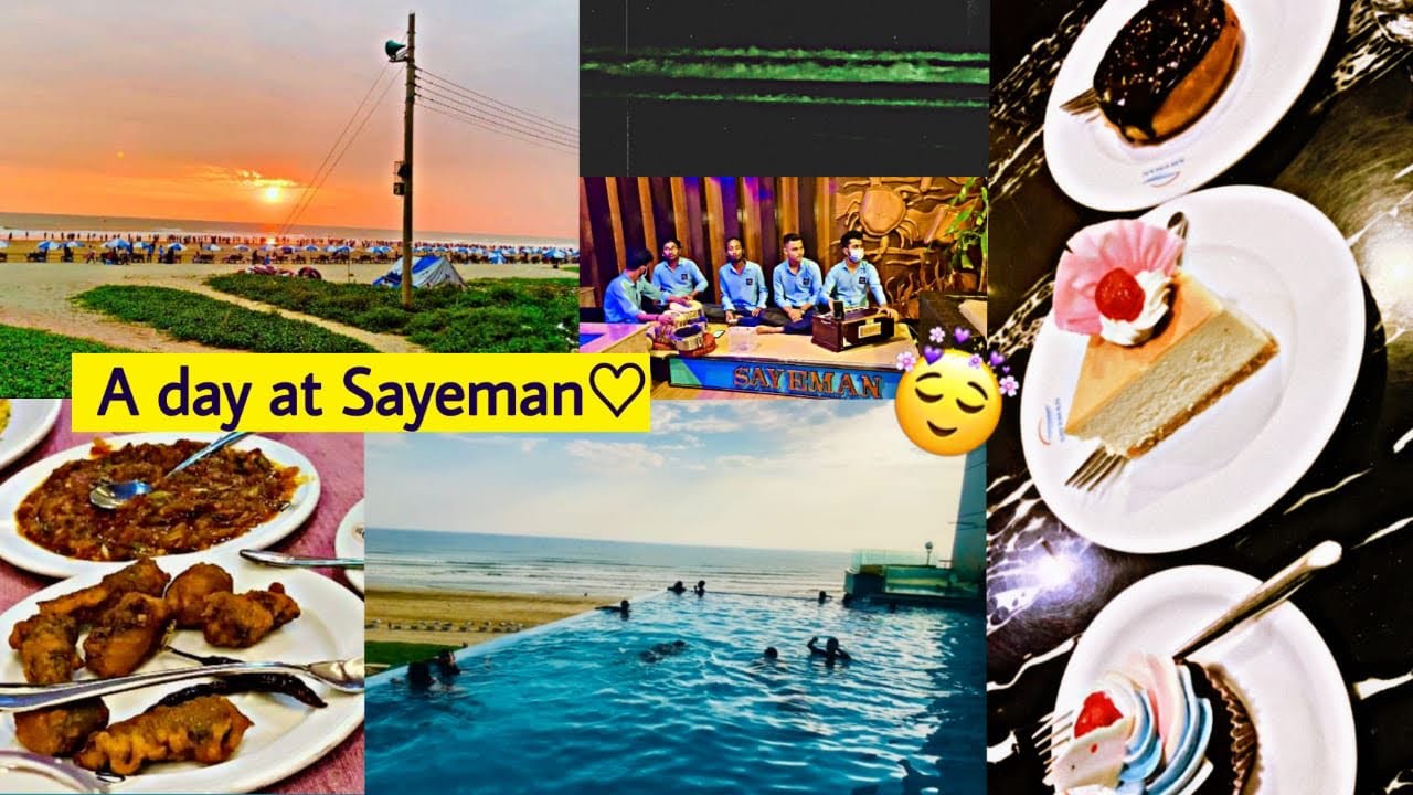 Sayeman Beach resort | Swimming | Lunch | Sunset | Café | Night beach ...