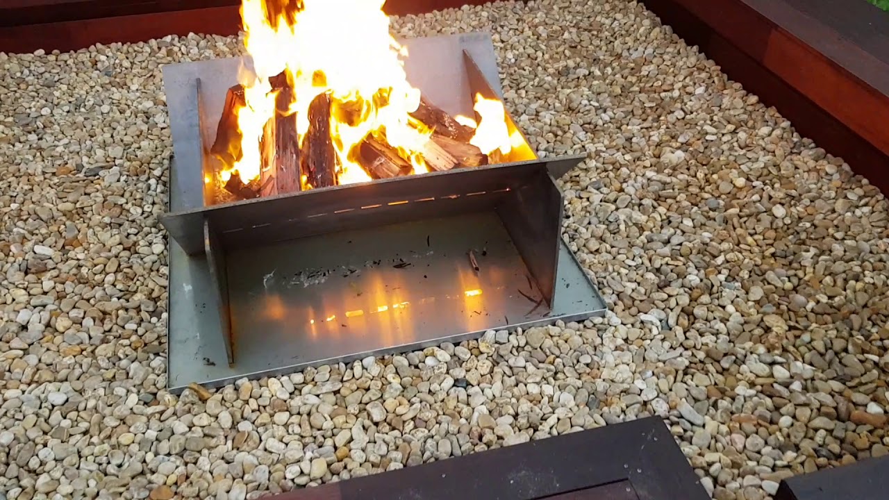 THE WEDGE FIRE PIT 1100 ("The Outback") model. - YouTube
