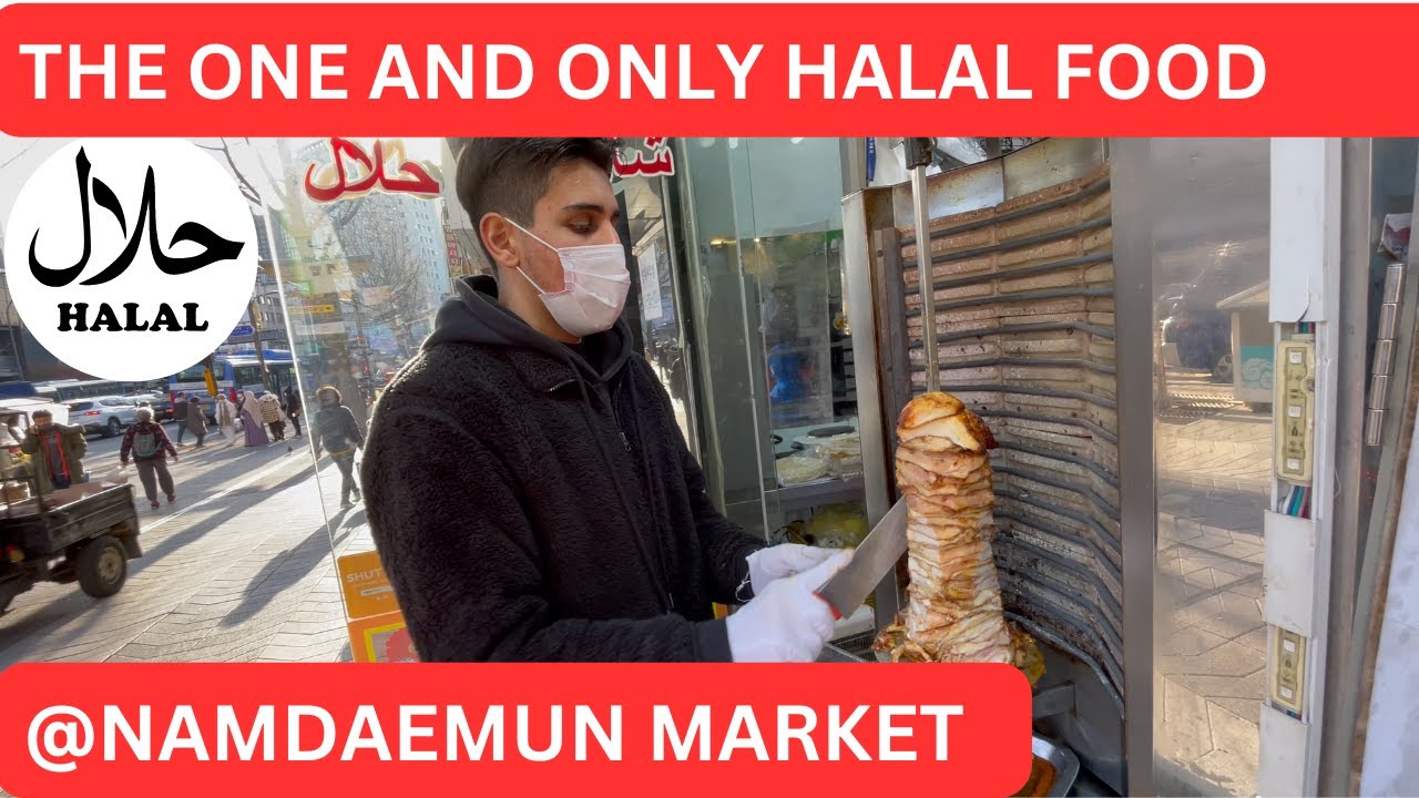 Korean Halal Food @ Namdaemun Market | Adnan Kebab From Iran Recipe | # ...